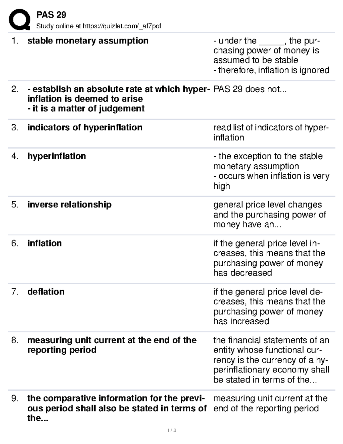 Pas 29 - PAS 29 Study online at quizlet/_af7pof stable monetary ...