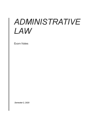 LLH206 - QUT - Administrative Law - Studocu