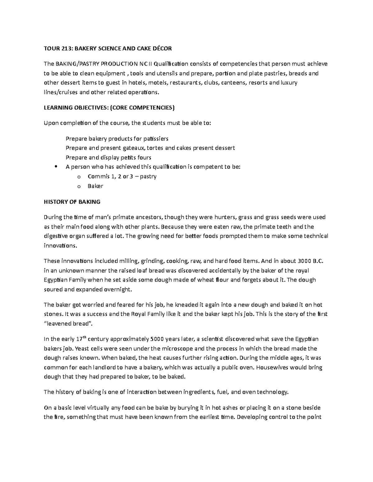 Bread and Pastry - Cherry Abon-Lucena - TOUR 213: BAKERY SCIENCE AND ...