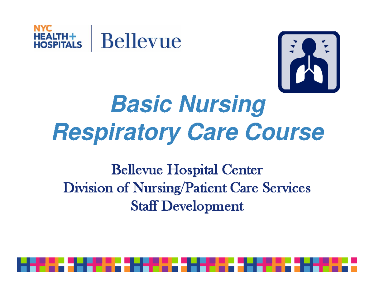 Basic Nursing Respiratory Care Course - Basic Nursing Respiratory Care ...