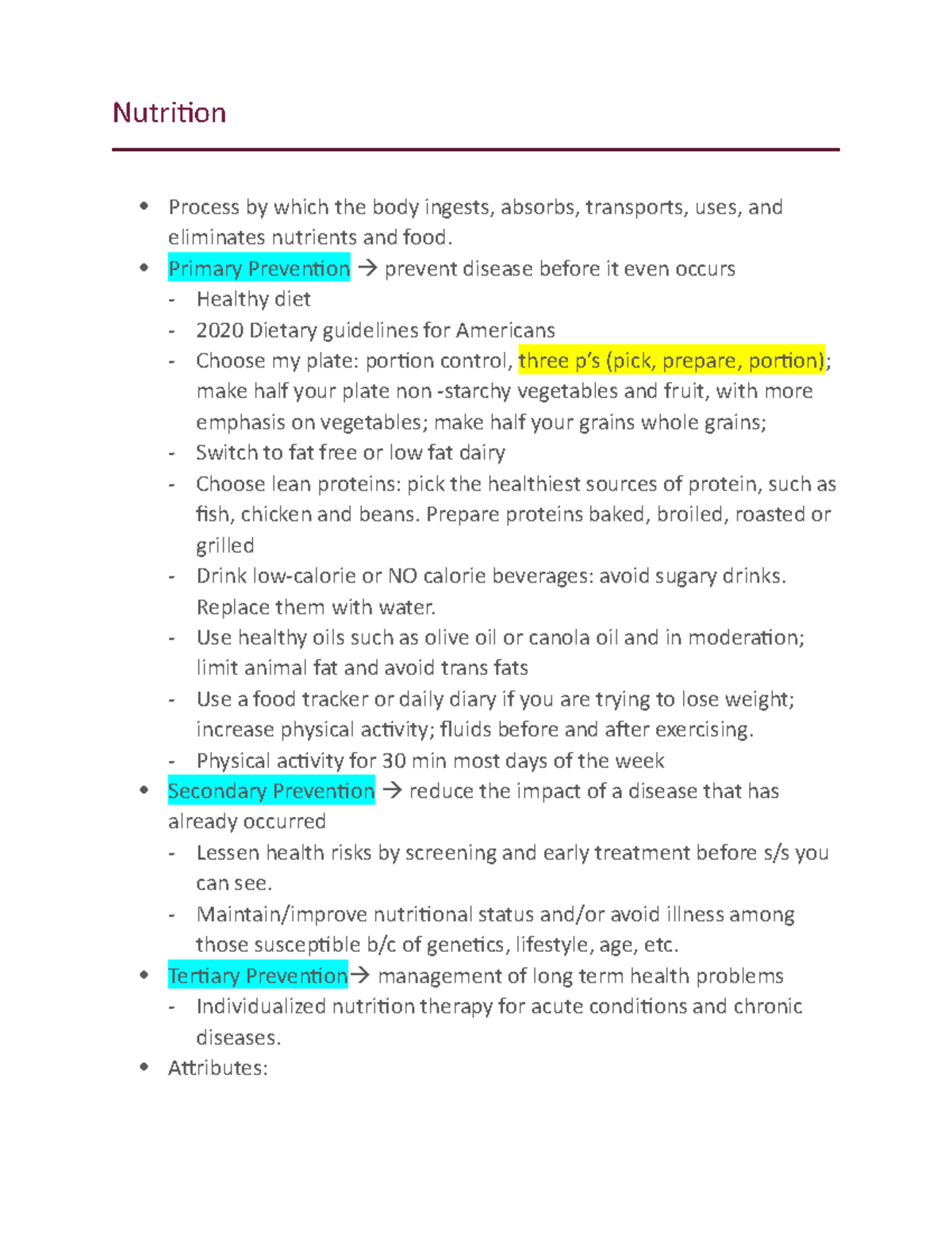 Nutrition - Nutrition Process by which the body ingests, absorbs ...