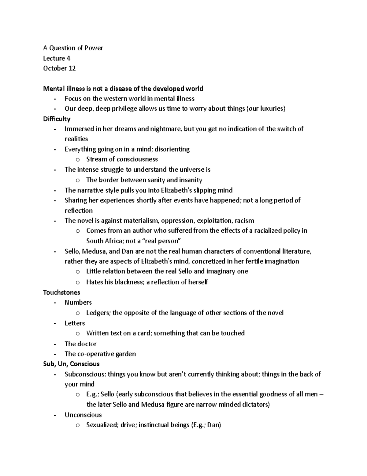 Sick Lit Lecture 4 - Prof. Sally Chivers - A Question of Power Lecture ...