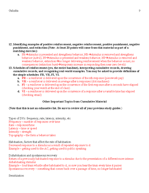 PSYC 213 Study Guide for Exam 3 S23 (2) - 2 Operant behavior is purposive and is controlled by ...