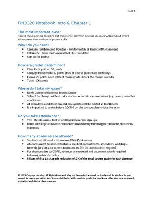Chapter 4 Ratios - FIN3320 Notebook Chapter 4 Analyzing Financial ...