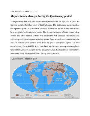 Importance of paleoclimate studies - Quaternary Geology Importance of ...