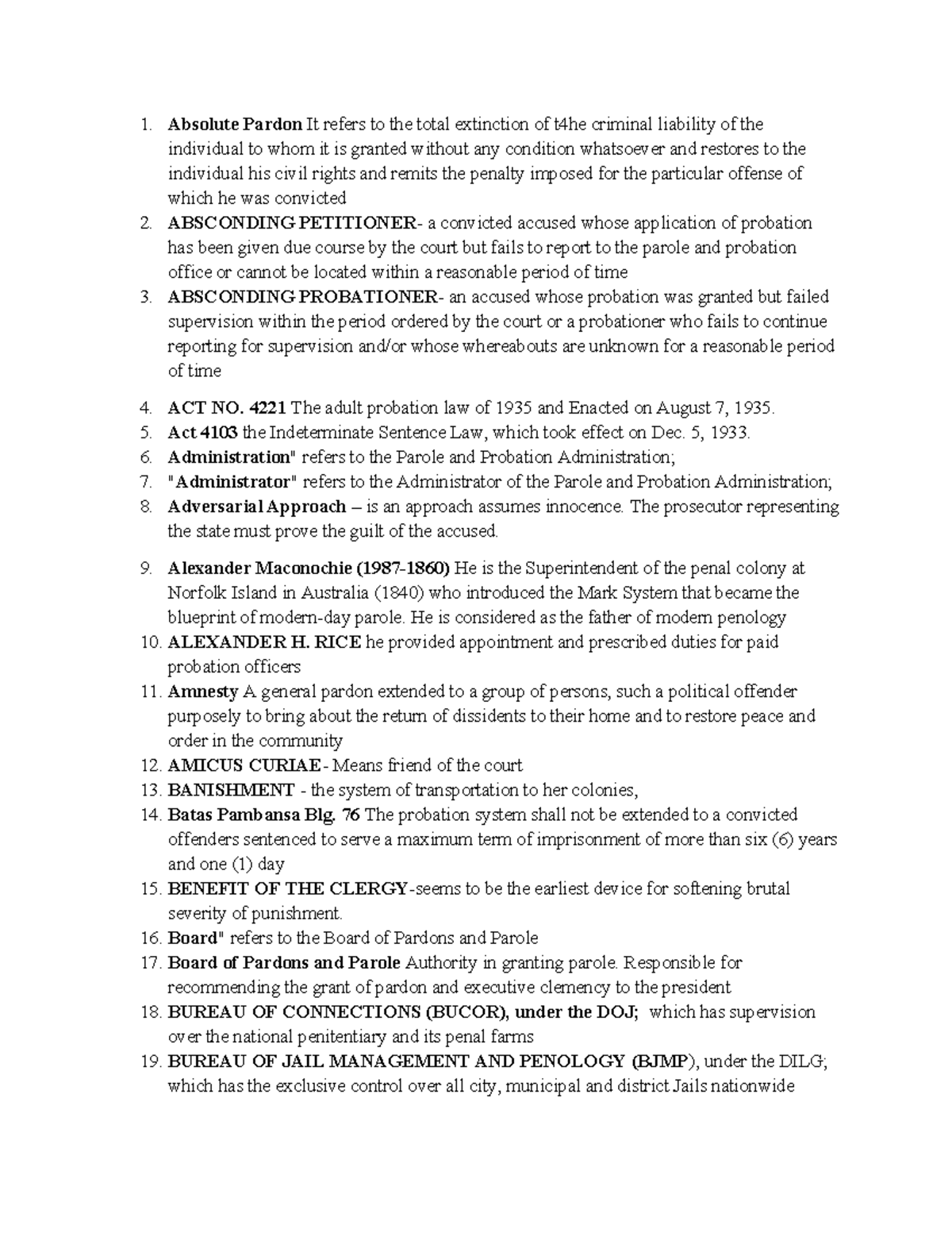 Ccor 102 dif of terms - definition - Absolute Pardon It refers to the ...