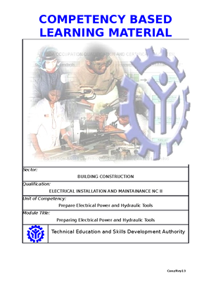 467301917 CBLM ROGH IN pdf - CBLMs on Electrical Installation and ...