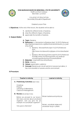 Semi detailed lesson plan in ap - The National Teachers College Banghay ...