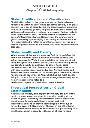 Introduction to sociology in genereal - Sociology Chapter 1 Notes 1-1 ...