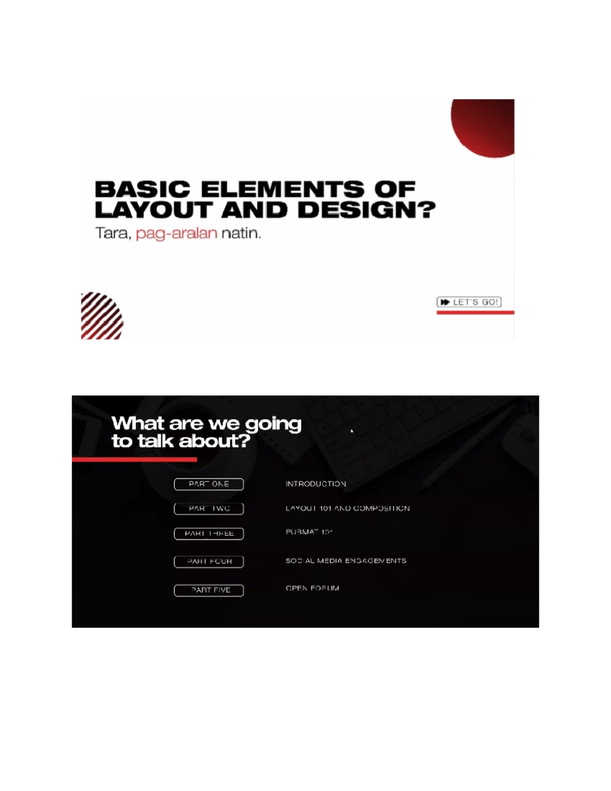 Laying Out - Basic Elements of Design and Lay Out - HUMSS, media ...