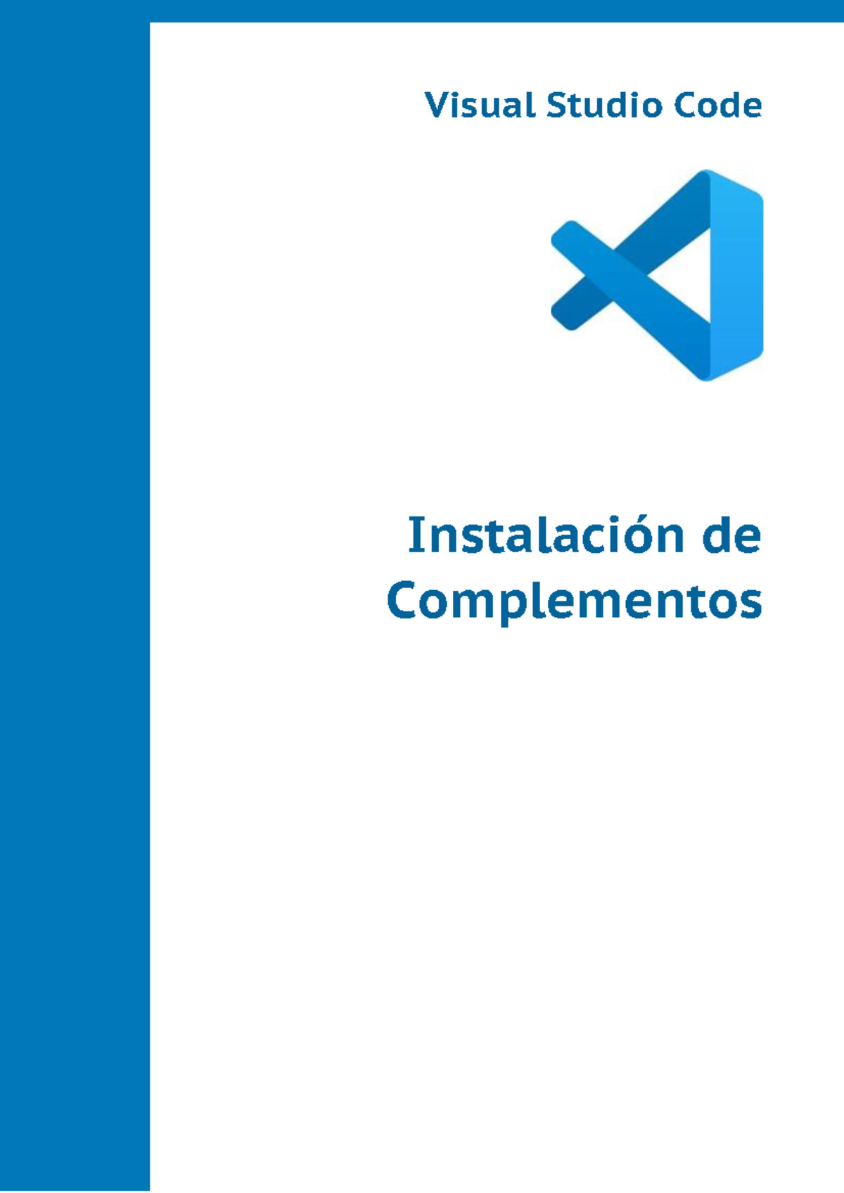 Visual Studio Code - Instalación de complementos - Desarrollo Web Integrado - UTP - Studocu