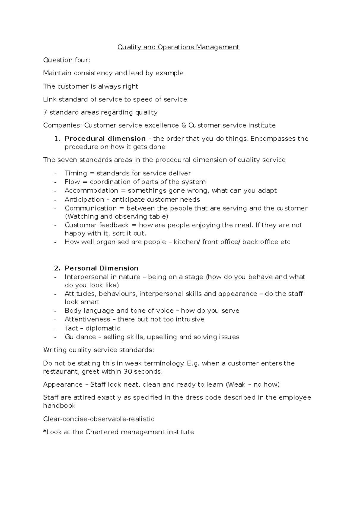 Quality and Operations Management - Quality and Operations Management ...