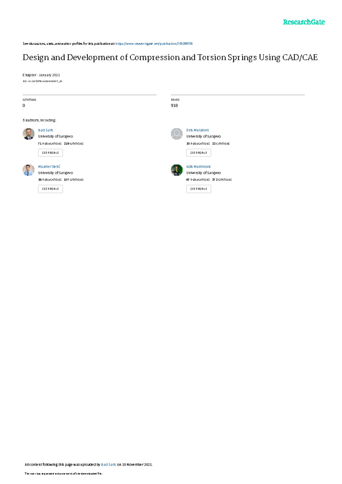 Design and Development of Compression and Torsion Springs Using CAD-CAE-1 - See discussions ...
