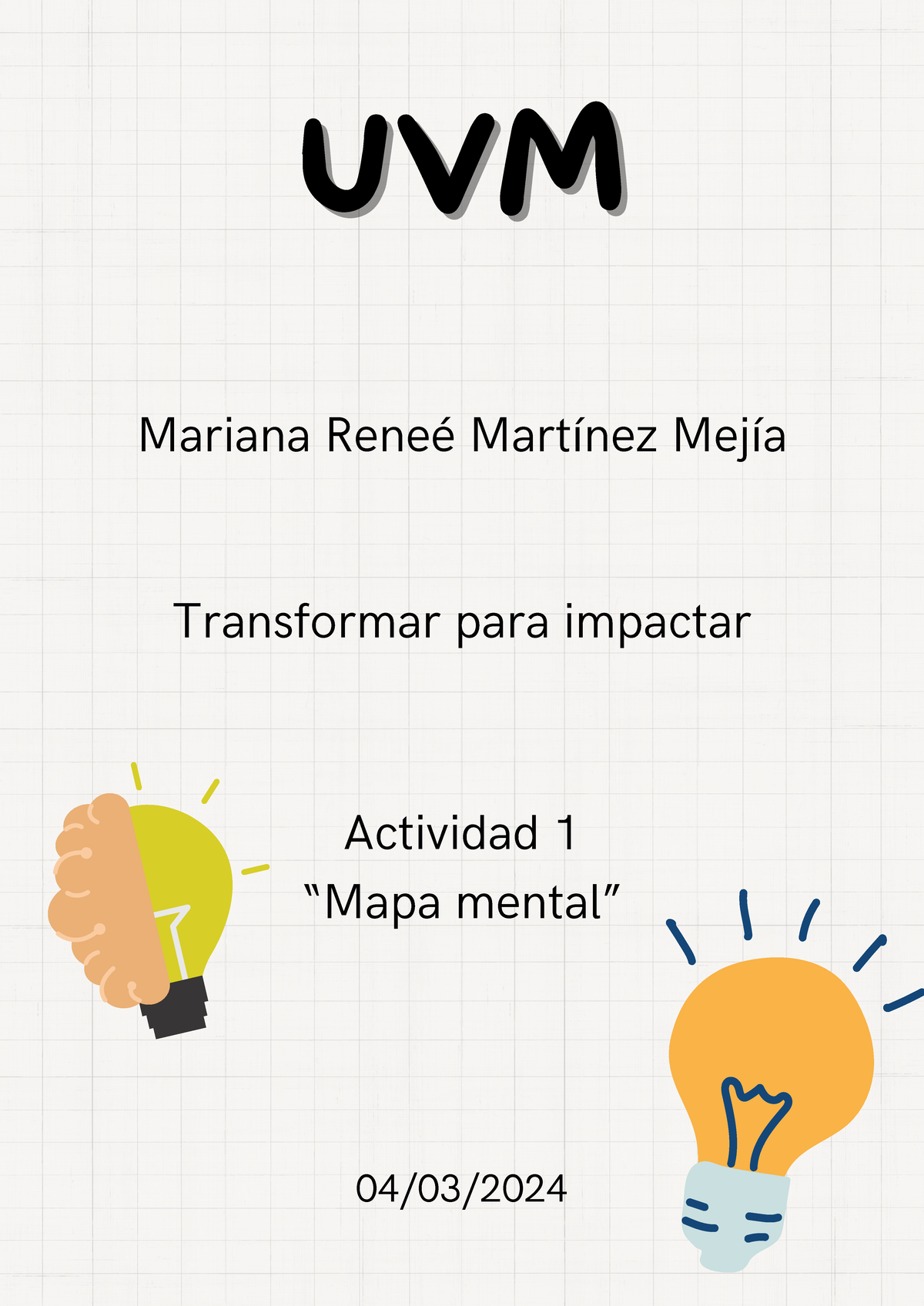 Act 1 Mapa Mental Uvmuvm Mariana Reneé Martínez Mejía Transformar