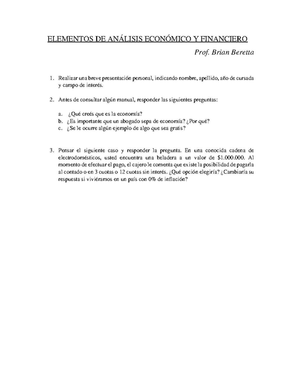 Presentaci Ã³n - ELEMENTOS DE ANÁLISIS ECONÓMICO Y FINANCIERO Prof ...