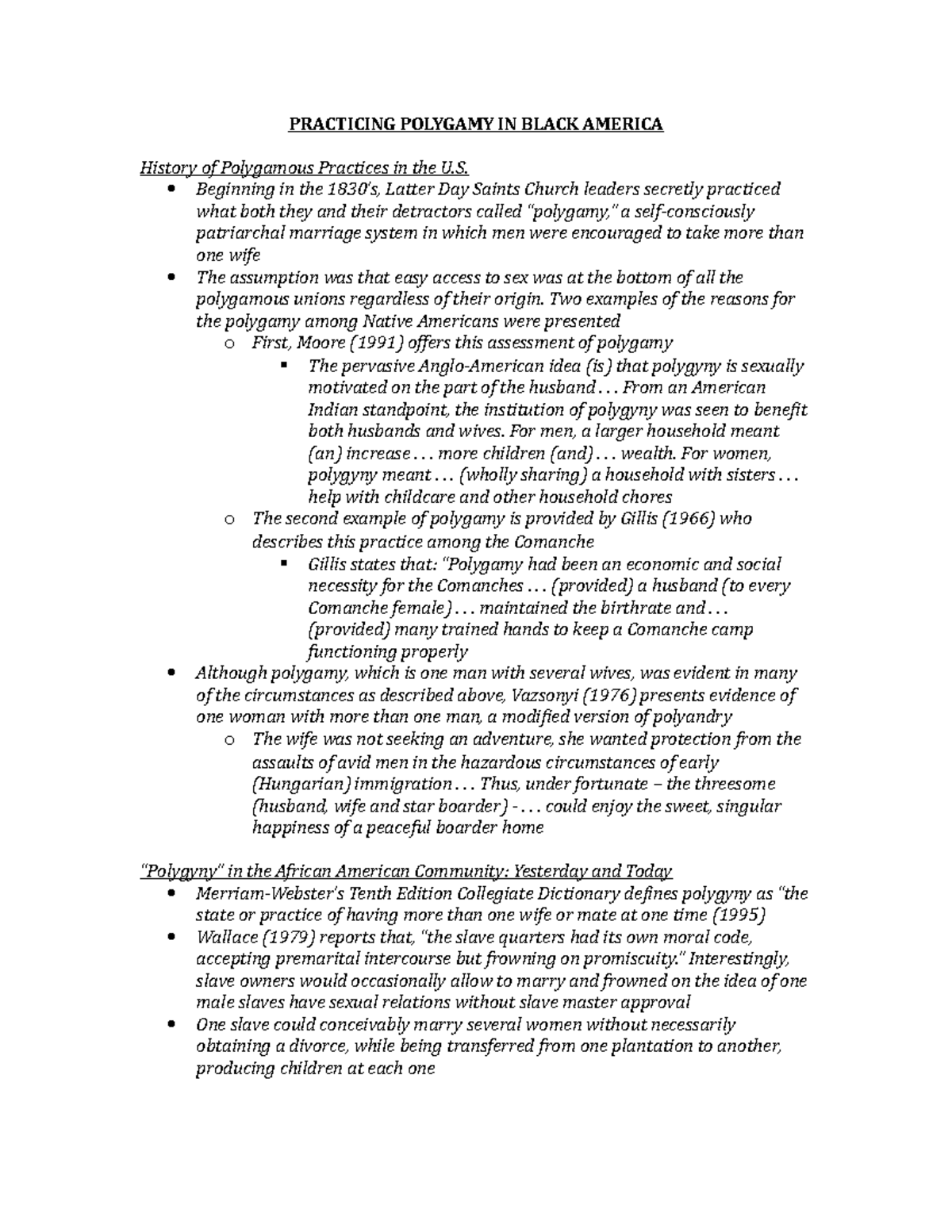 Practicing Polygamy in Black America - PRACTICING POLYGAMY IN BLACK ...