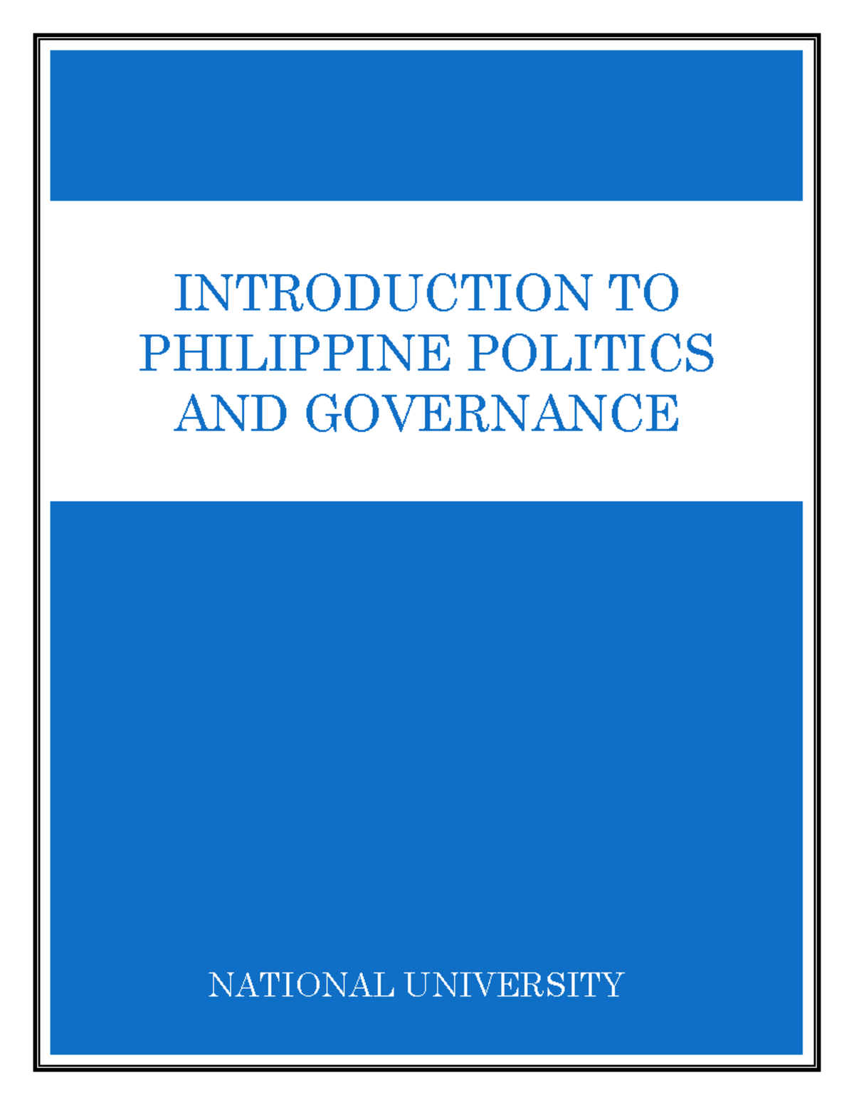 L6 Intro TO Polgov - sfgbdgbd - NATIONAL UNIVERSITY INTRODUCTION TO ...