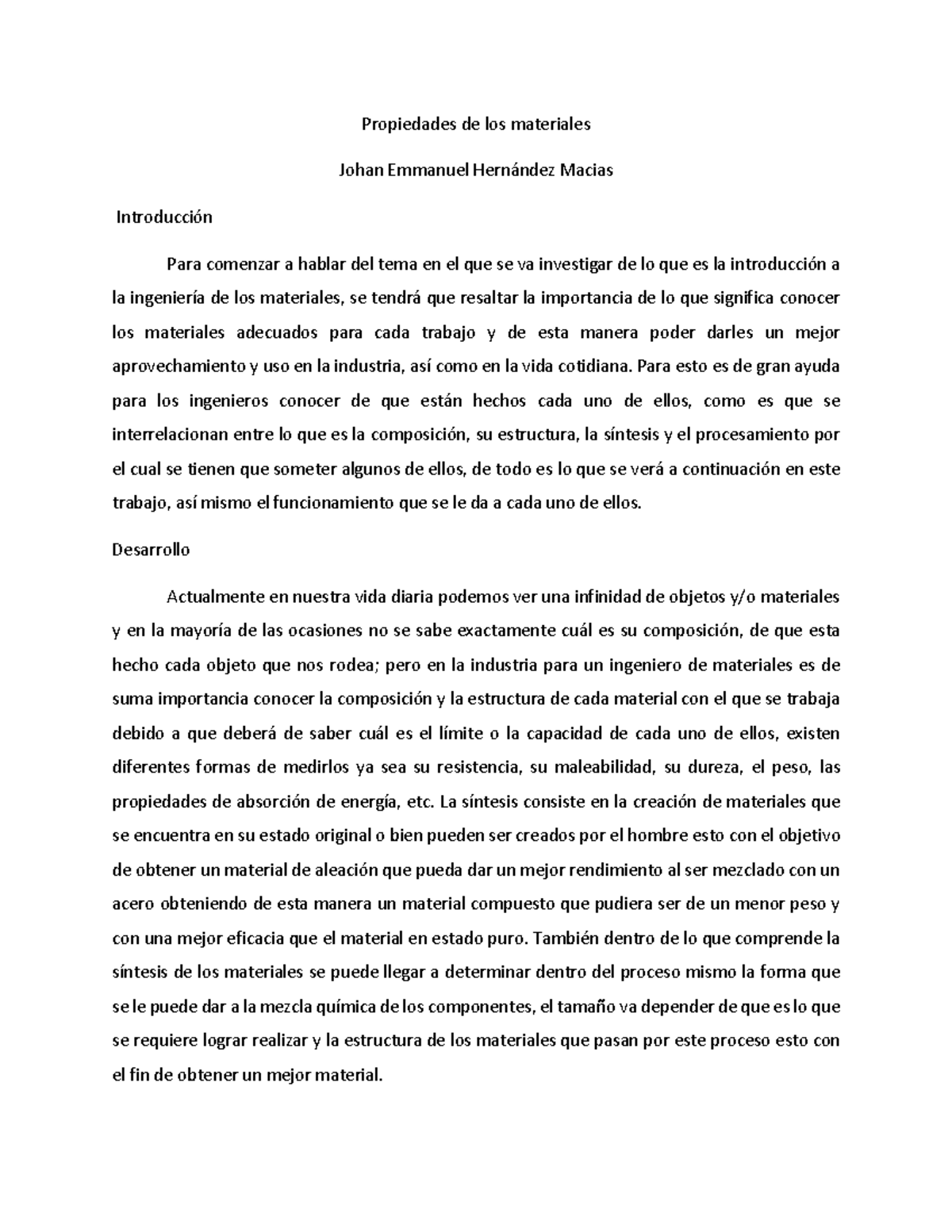 Introducción a la ingeniería de los materiales - Propiedades de los ...