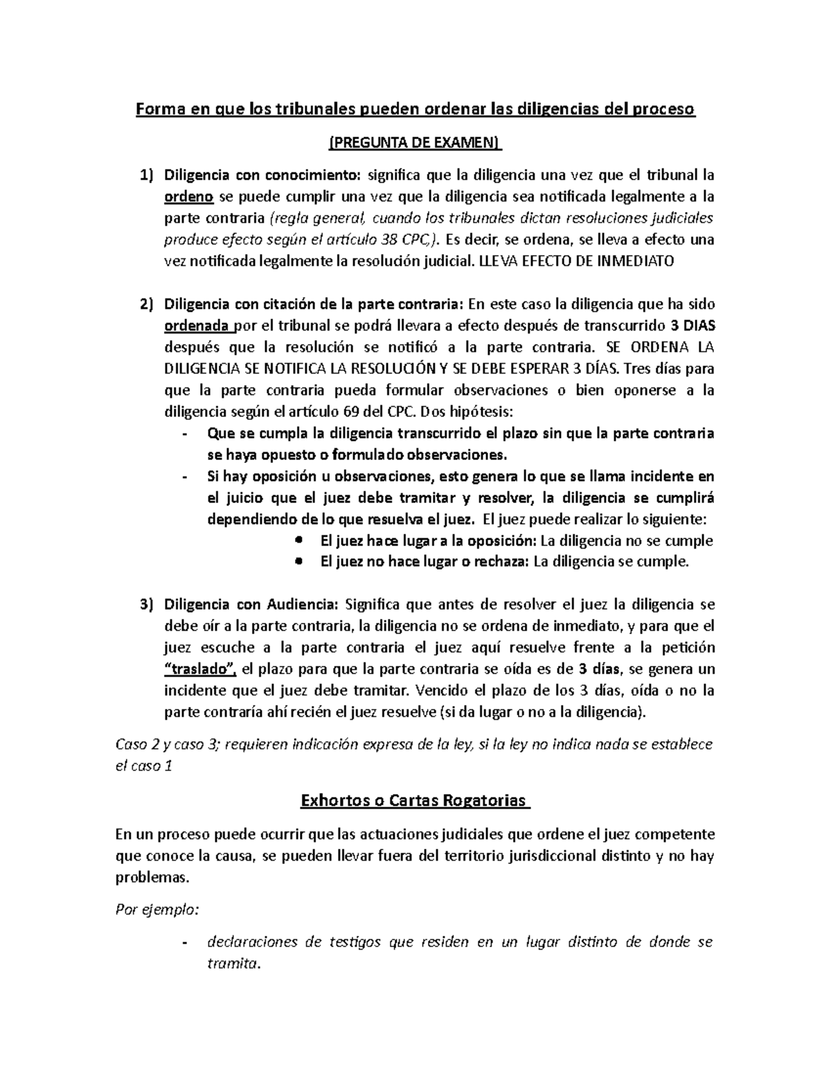 Procedimientos Declarativos Civiles HUGO TAPIA - Forma en que los ...