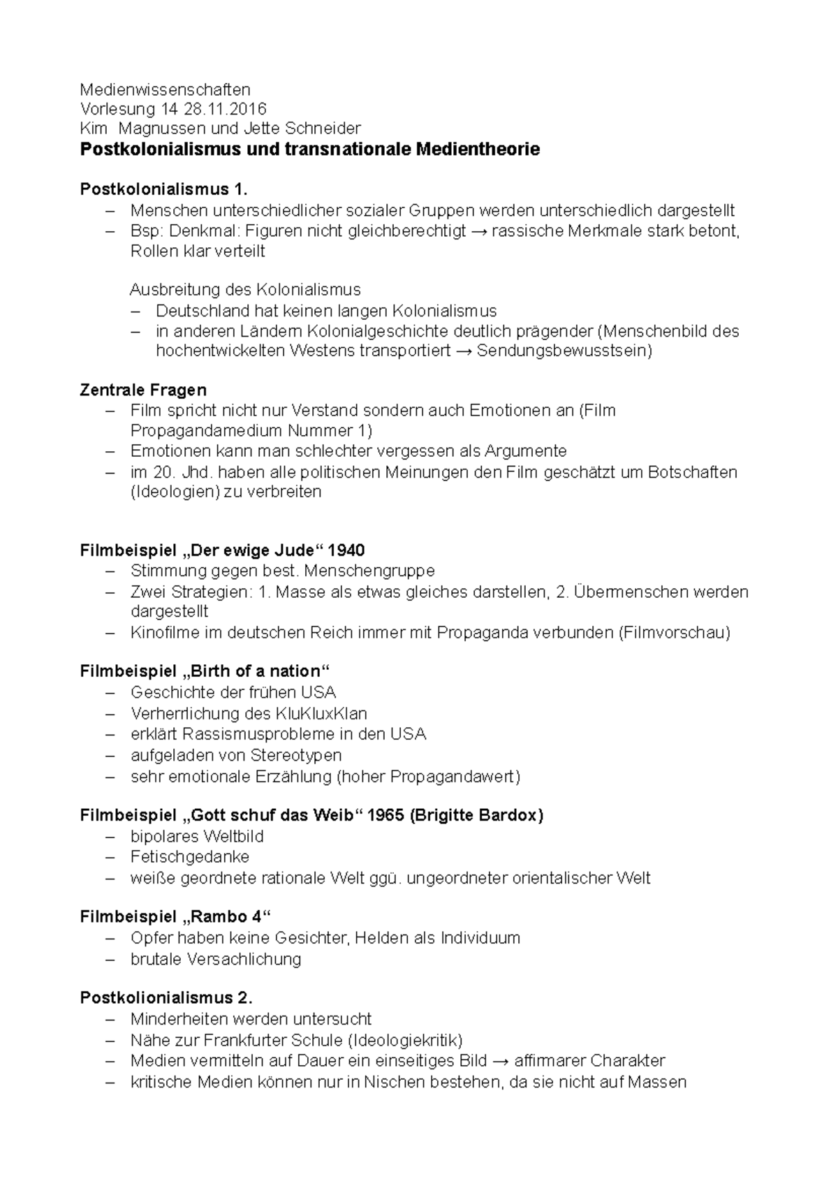 V14 Protokoll 28 - Prof. Dr. Hochscherf - Medienwissenschaften ...