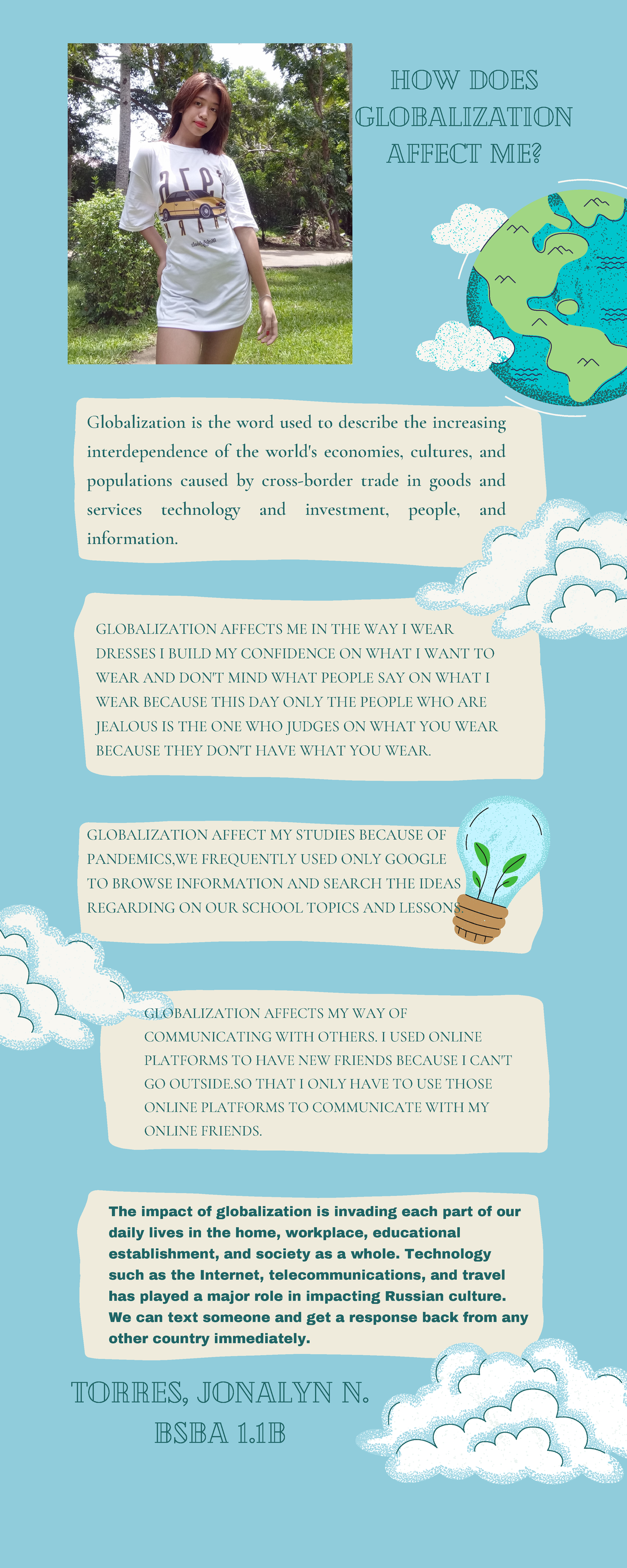 Affect Globalization - gjfhedg - Globalization is the word used to ...