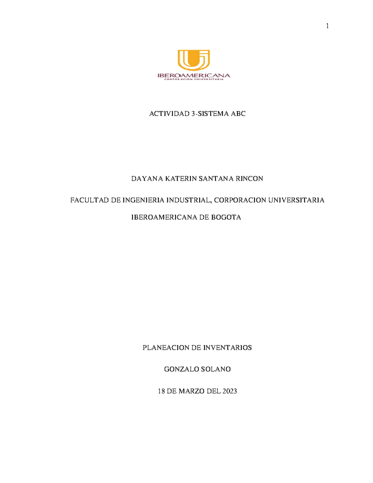 Actividad 3 - informacion clara y consisa - ACTIVIDAD 3-SISTEMA ABC ...