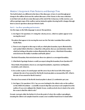 Module 2 Assignment Stratigraphy - Age of Dinosaurs GLY 1102 Marshall ...