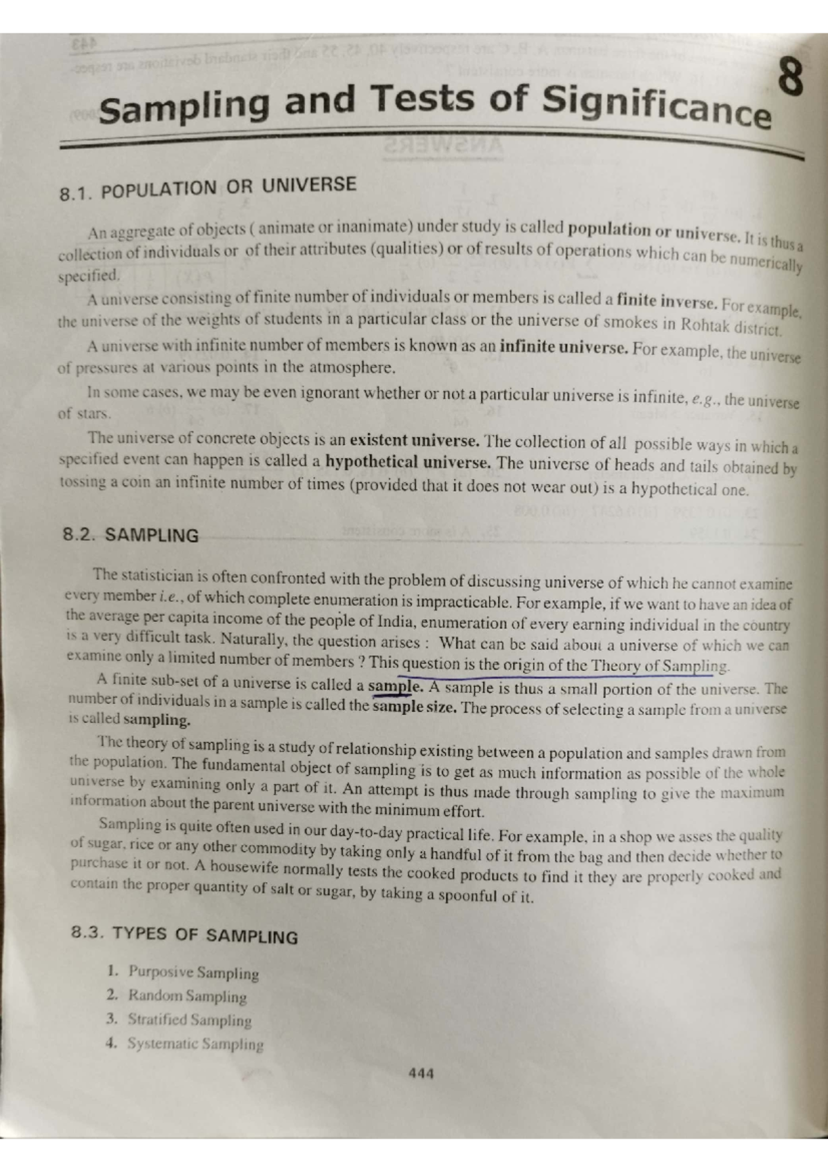 Sampling practice questions - EAD 8 Sampling and Tests of Significance ...