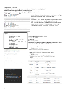 143 cheatsheet - This is a two sided cheat sheet. One side is the past four programming ...