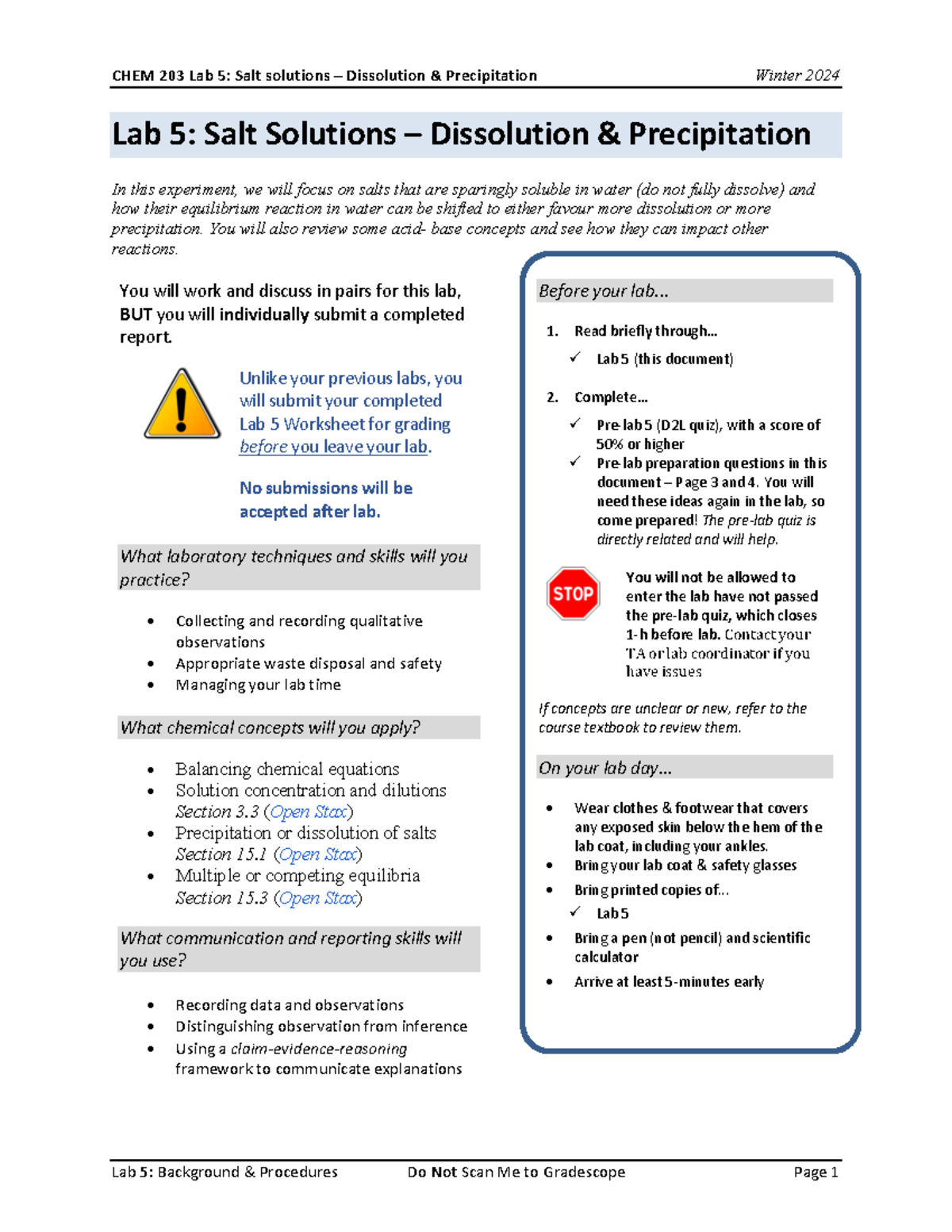 W24 203 Lab 5 final - Lab worksheet - Lab 5 : Salt Solutions ...