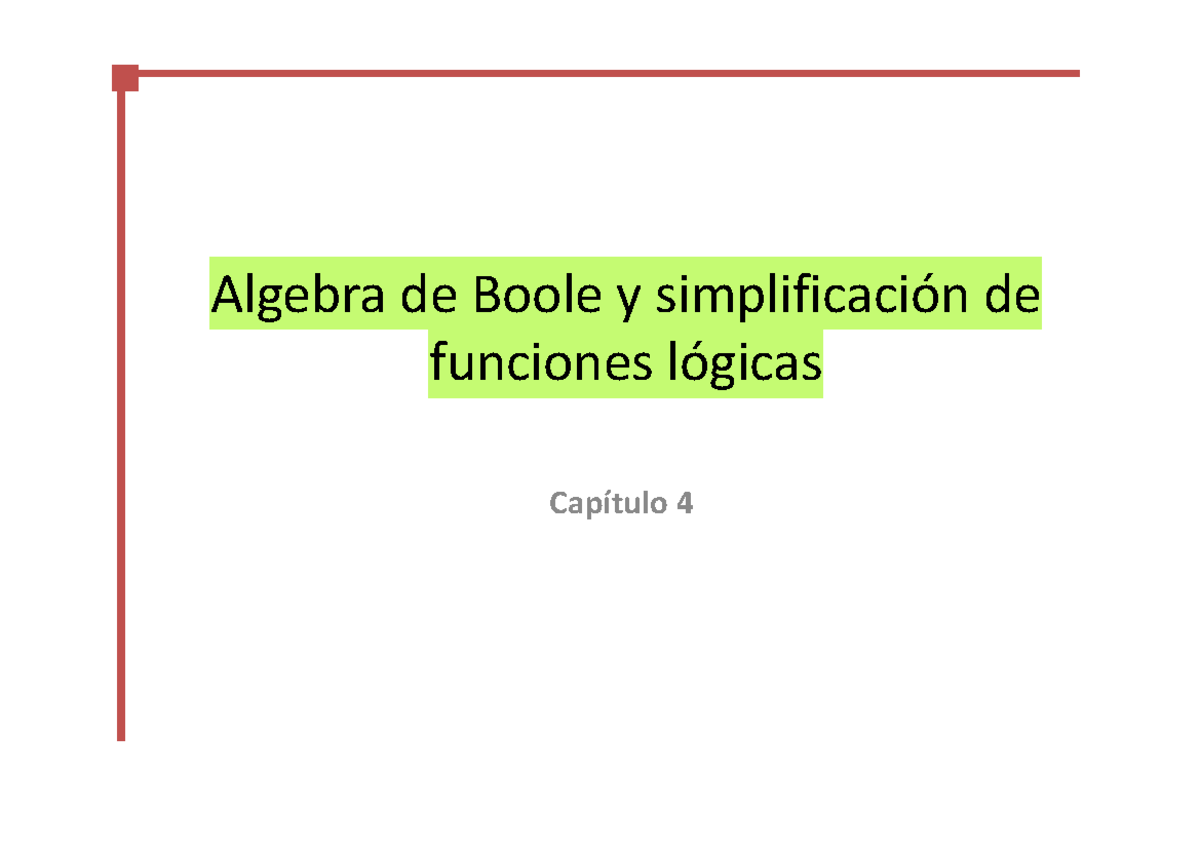 Tema 3. Algebra de Boole (muy bien. el mejor) - Algebra de Boole y ...
