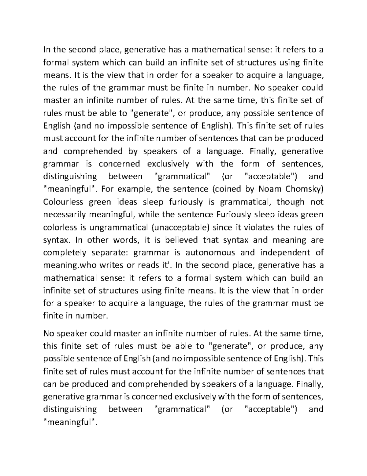 Tg grammer 5 - It's lecture notes about transformational generative ...