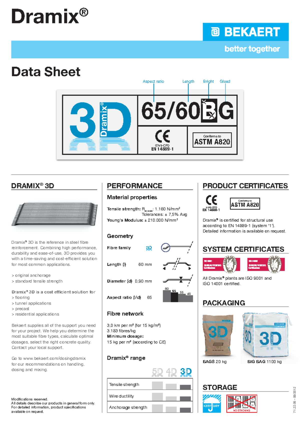 Dramix 3d - investigación - Aspect ratio Length 0749-CPD EN 14889 ...