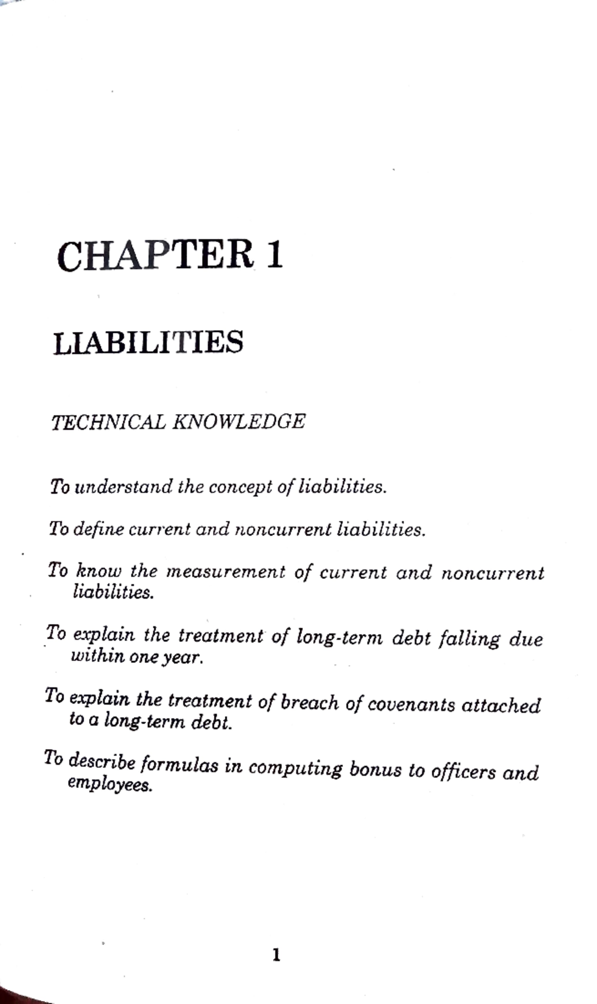 Intacc 2 chap 1 - Lecture - CHAPTER 1 LIABILITIES TECHNICAL KNOWLEDGE ... Intacc 2 chap 1 - Lecture - CHAPTER 1 LIABILITIES TECHNICAL KNOWLEDGE ...