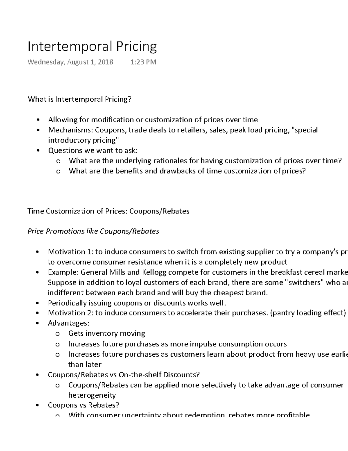 MKTG 368 Ch 8 - Lecture notes 8 - Warning: TT: undefined function: 32 ...