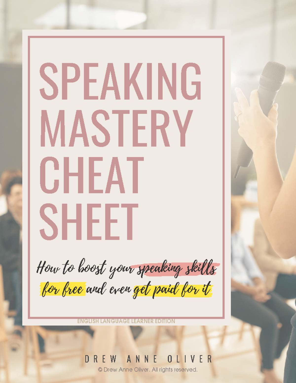 Speaking Mastery FREE Cheat Sheet - How to boost your speaking skills ...