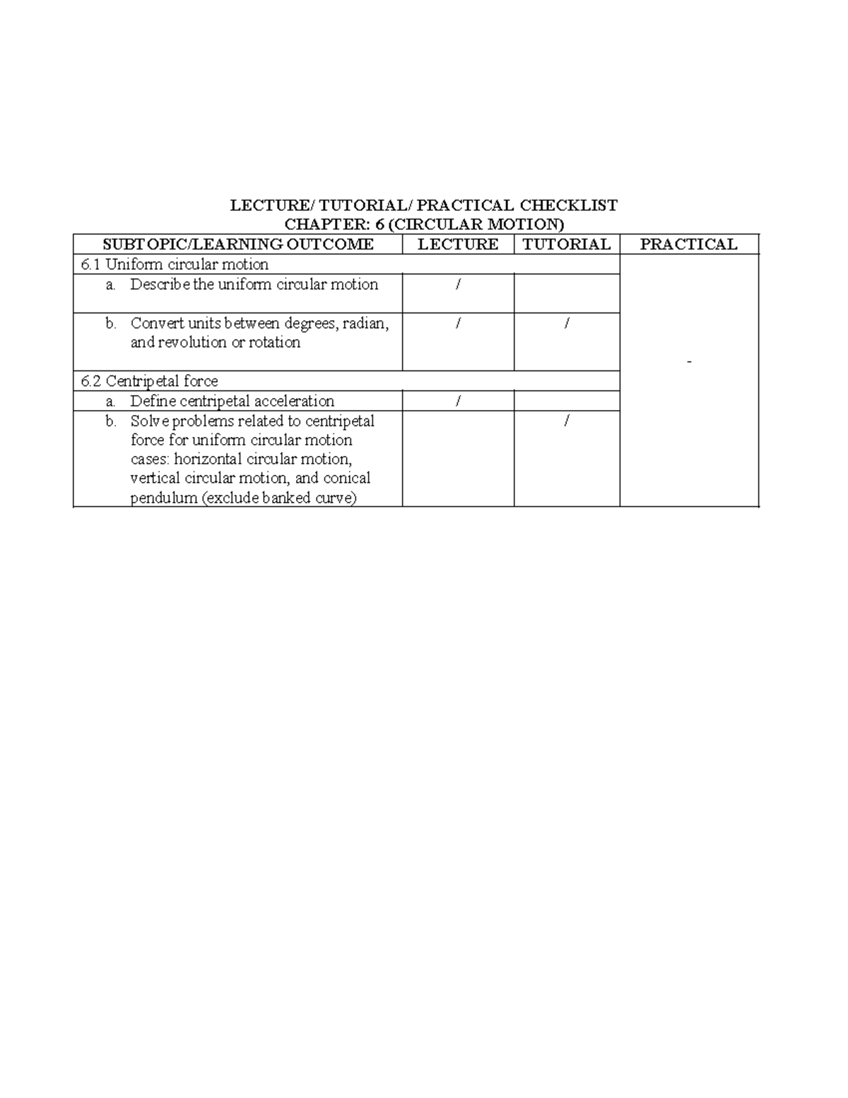 Tutorial 6 21 22 - 3.2_Binomial Expansion(L9).pdf - LECTURE/ TUTORIAL/ PRACTICAL CHECKLIST ...