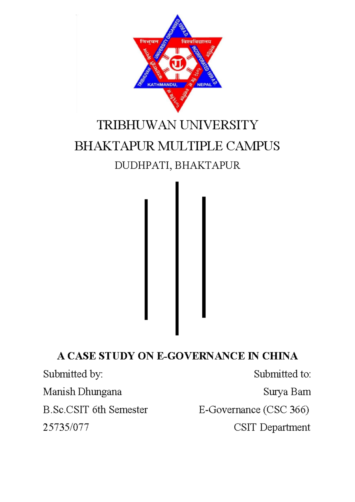 E-Governance in China case study(Manish Dhungana) - TRIBHUWAN ...