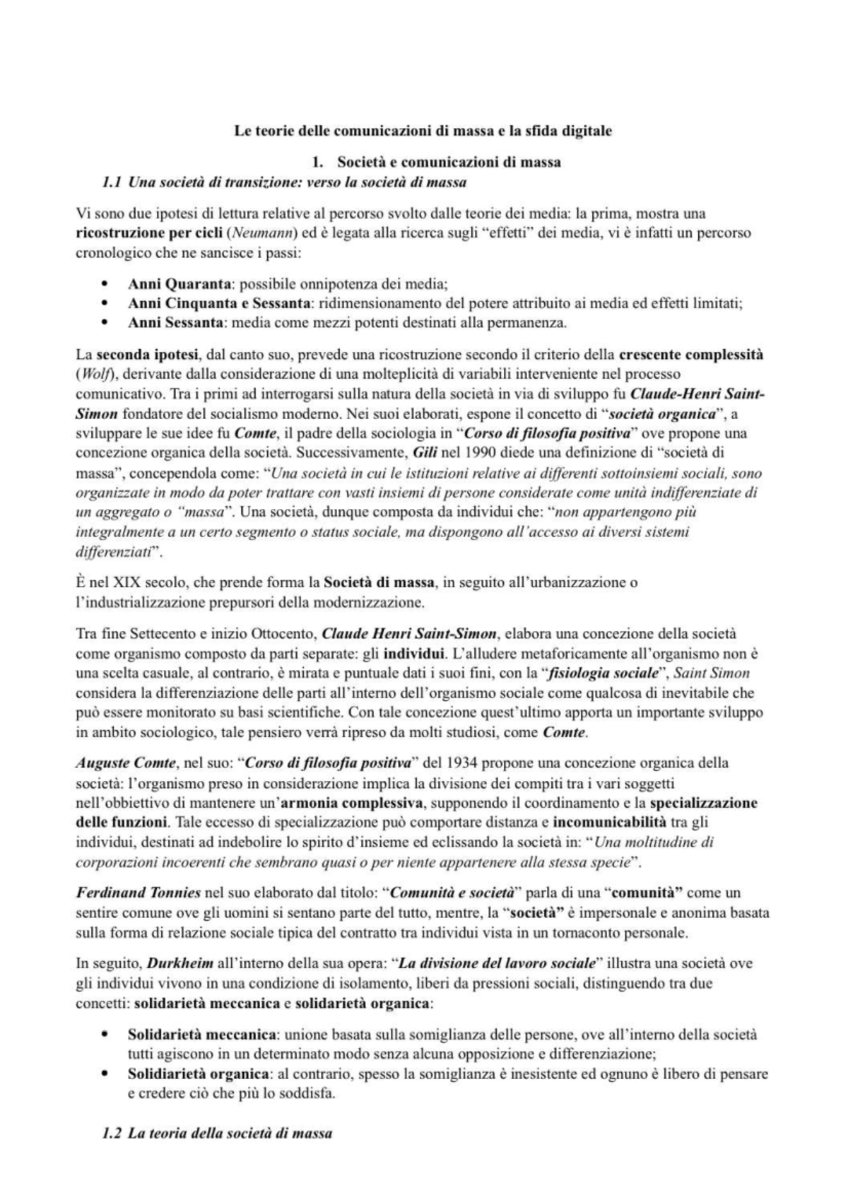 Sociologia dei media - le teorie delle comunicazioni di massa e la ...