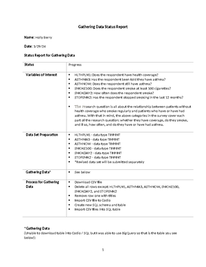 DAT 475 2-1 Journal - Holly Berry DAT 475 Module 2 Journal Exploring ...