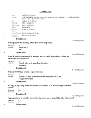 A P 2 Quiz 10 Answers - quiz review - Question 1 0 out of 1 points ...