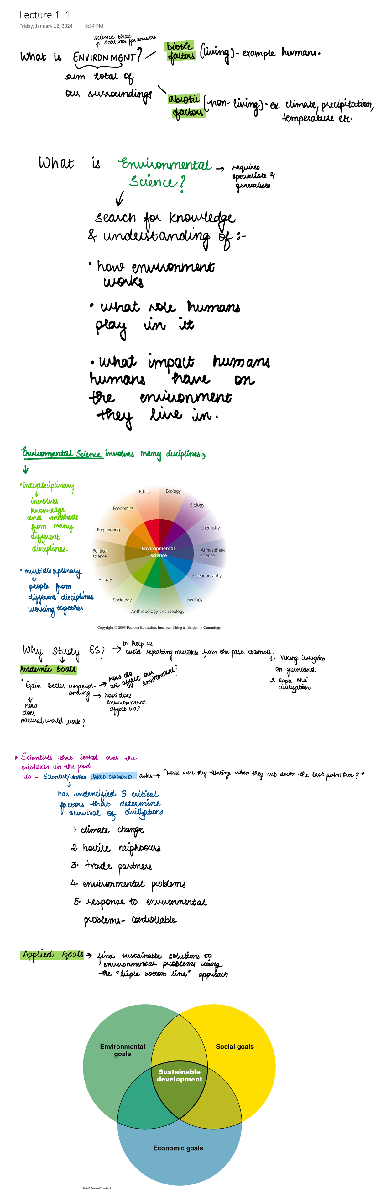 Lecture 2 video 1 - ENVS1000U - Lecture 1 1 Friday, January 12, 2024 6: ...