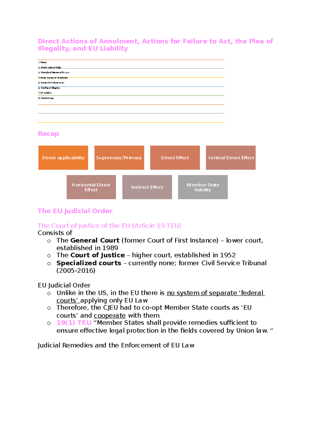Annulment proceedings - Direct Actions of Annulment, Actions for ...