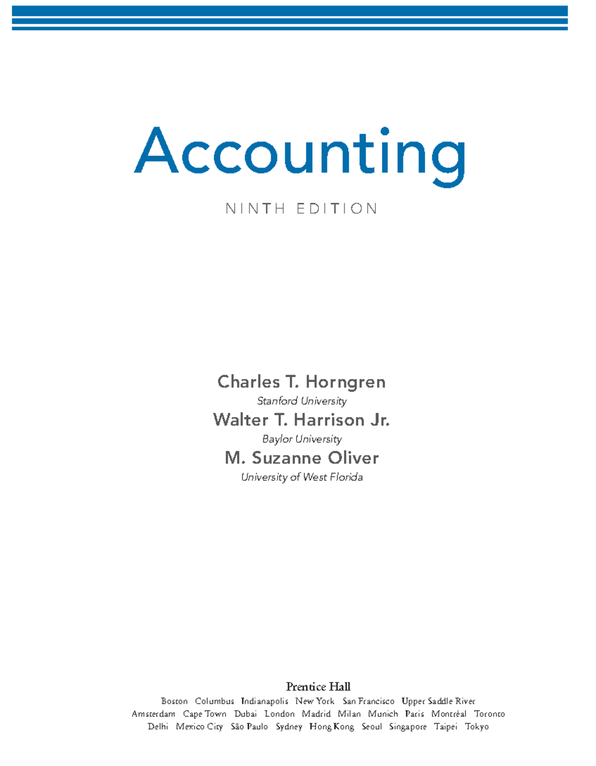 Contents - accounting - Charles T. Horngren Stanford University Walter ...