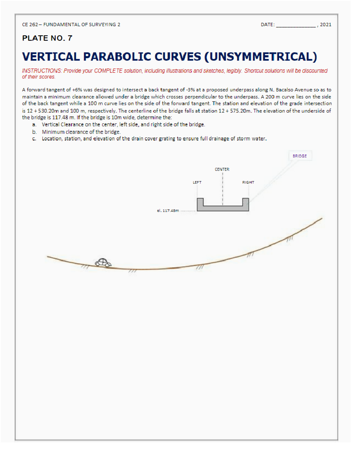 plate 7- curves - General Surveying - Studocu