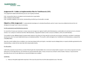 Capstone assignment instructions - HRM782: RECRUITMENT & SELECTION ...