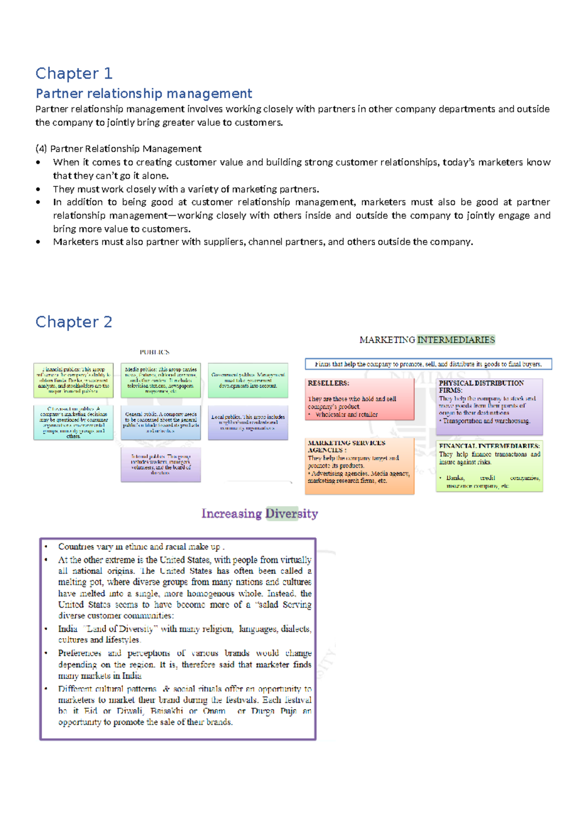 MM Notes - Chapter 1 Partner relationship management Partner ...
