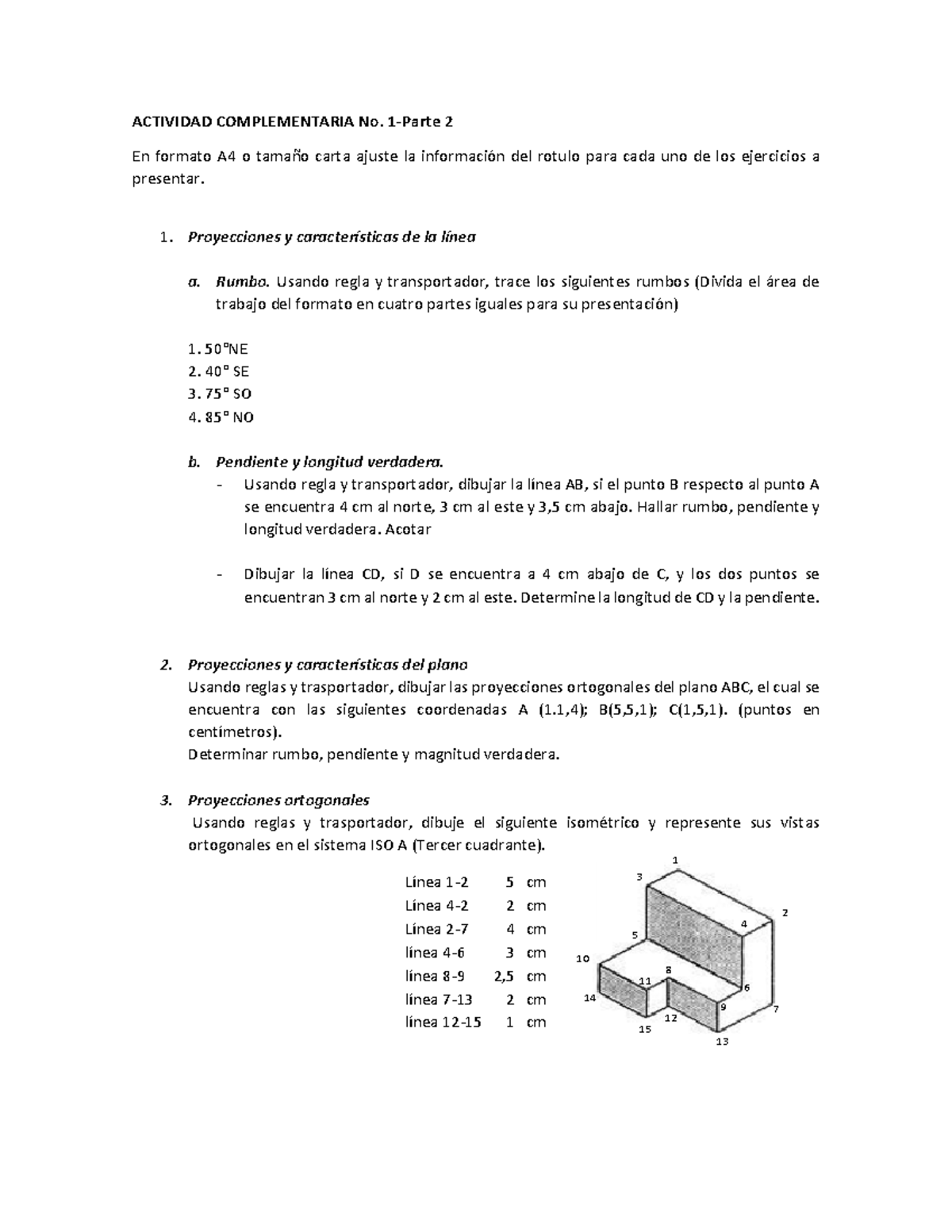 Actividad Complementaria No 1-p2 - 1 7 6 2 3 4 13 15 9 12 10 14 5 11 8 ACTIVIDAD COMPLEMENTARIA ...