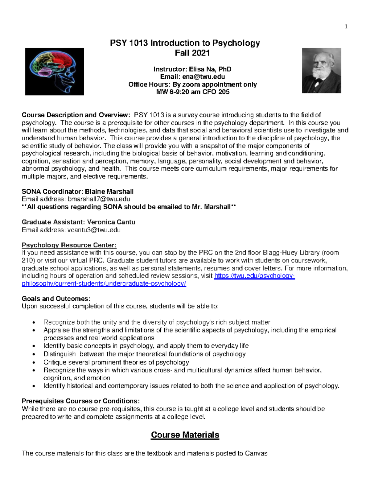 PSY 1013 Fall 2022 - Instructions for course material - PSY 1013 ...