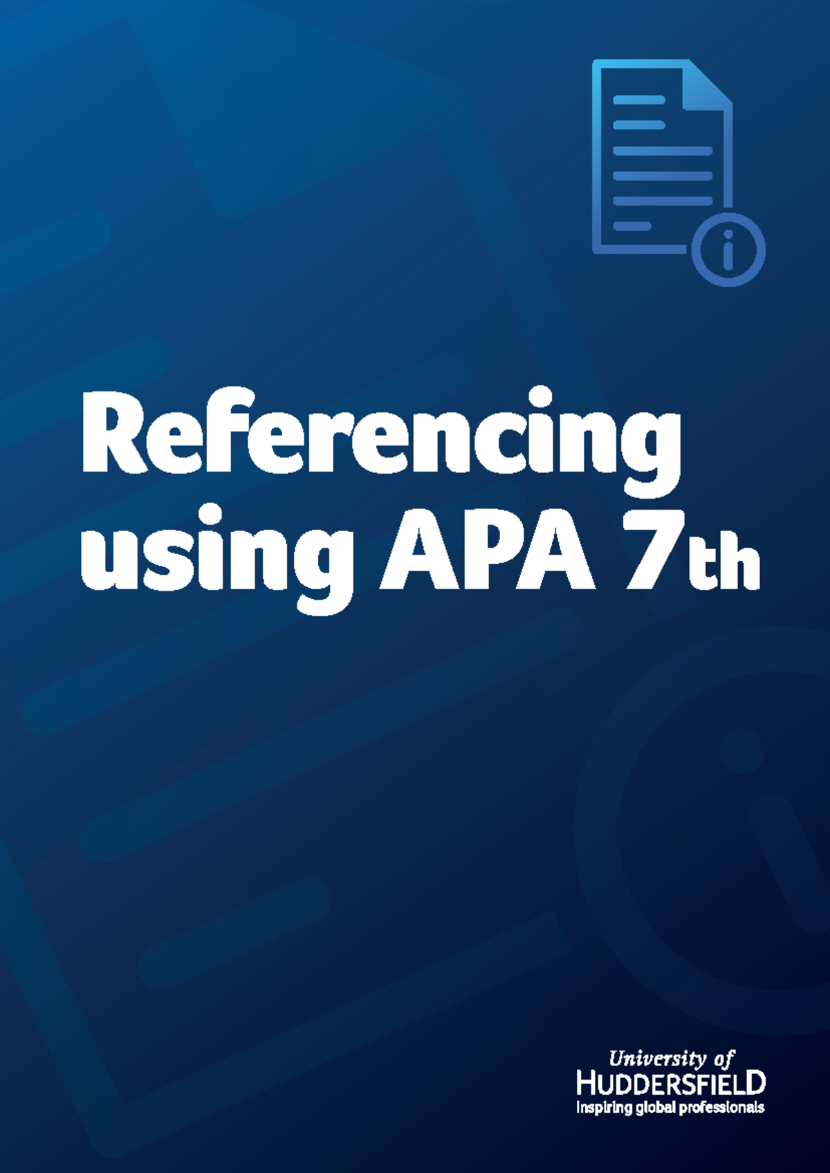 2. APA 7th Ref Guide Full - Referencing using APA 7th Contents ...